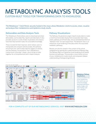 Metabolon Global Metabolomics | PDF