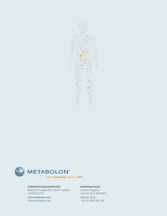 Metabolon Global Metabolomics | PDF