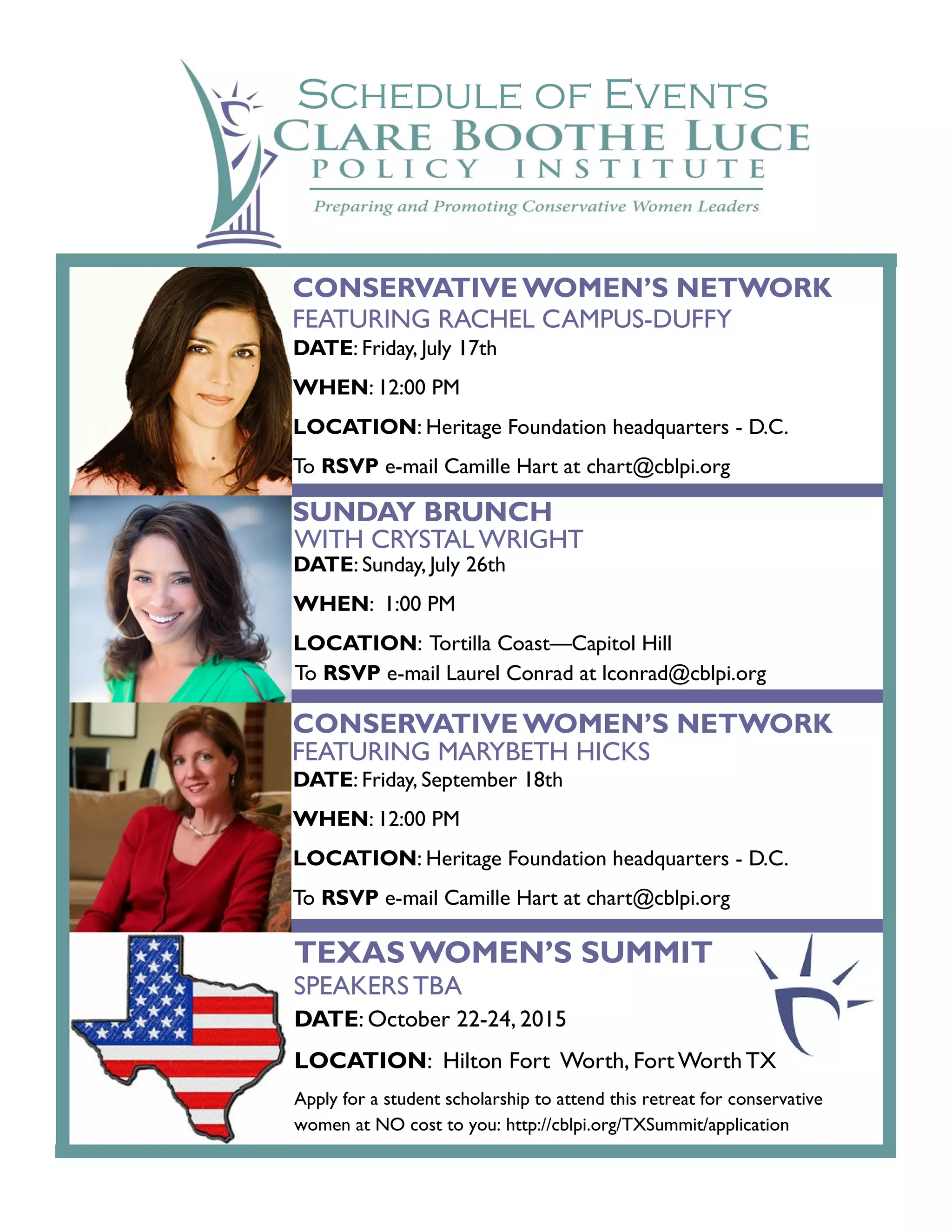 Updated Schedule of Events Flier | PDF