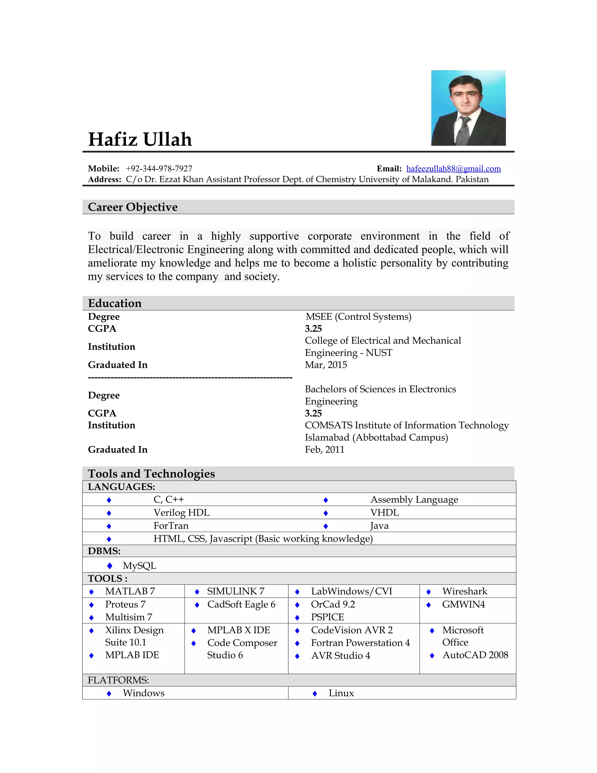 Hafizullah_CV | DOC