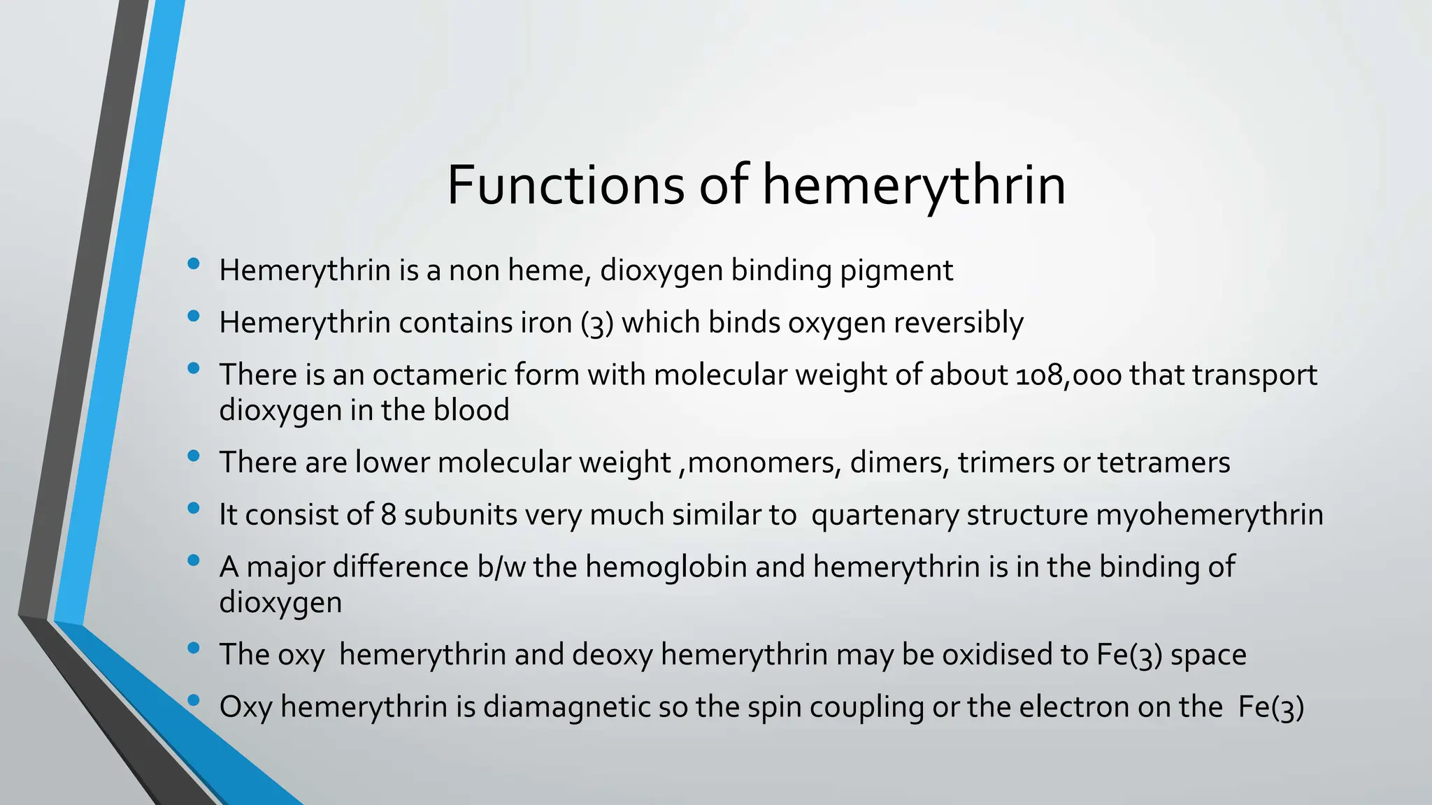 Slide on Hemeerythrin andh emocyanin.pptx