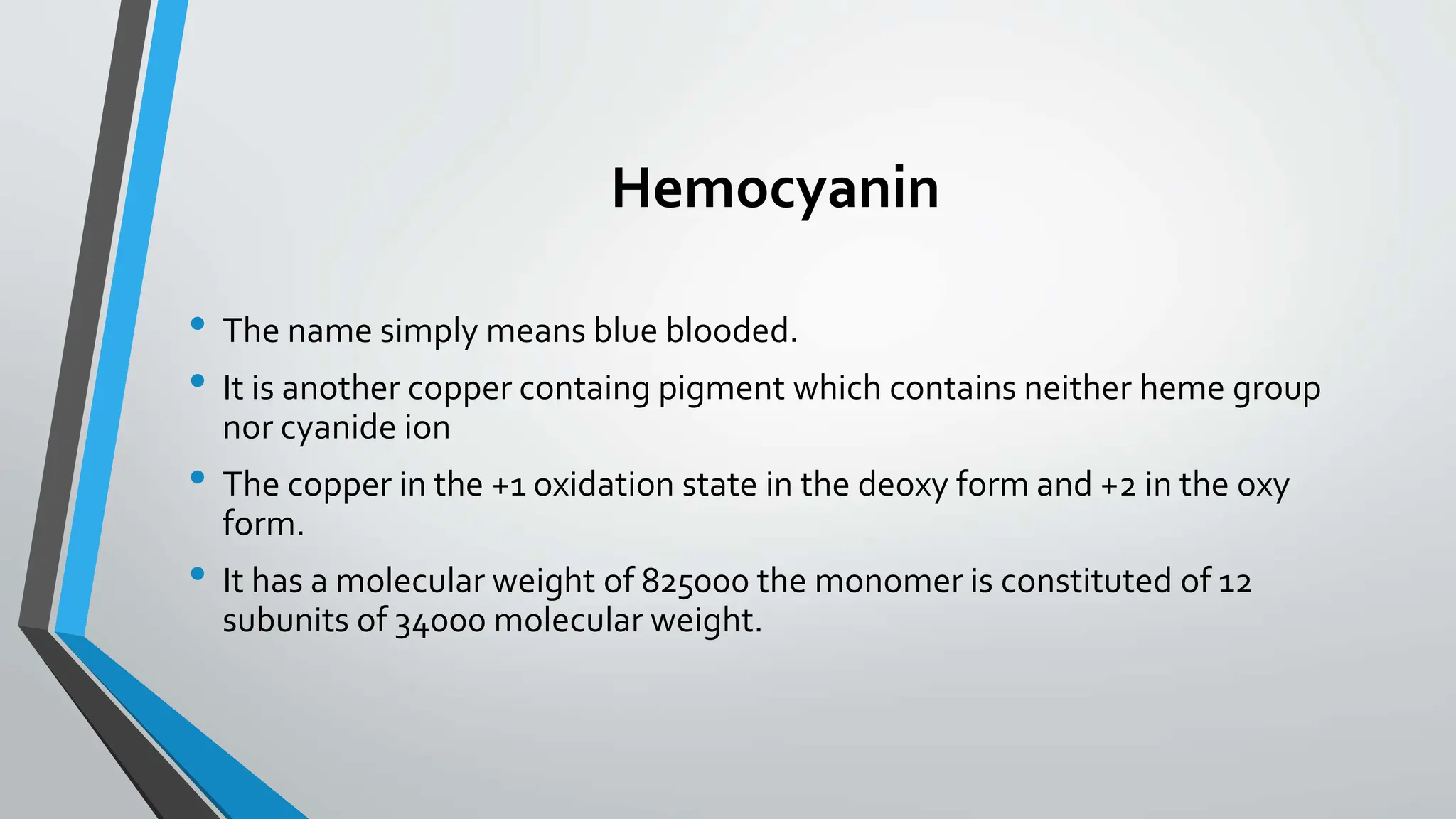 Slide on Hemeerythrin andh emocyanin.pptx