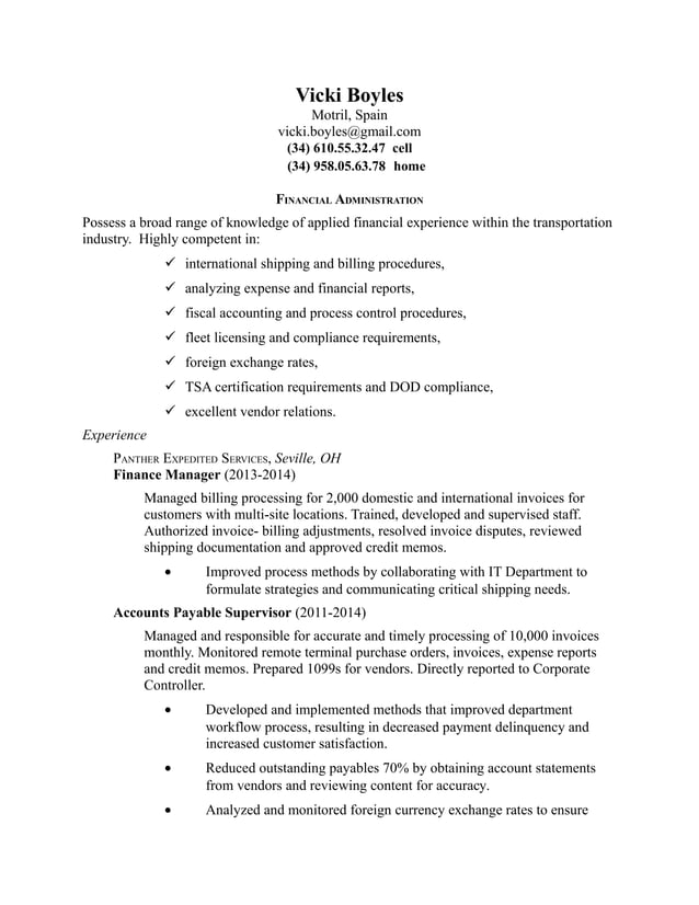 Vicki Boyles résumé (edited FEB 2015)MG | PDF