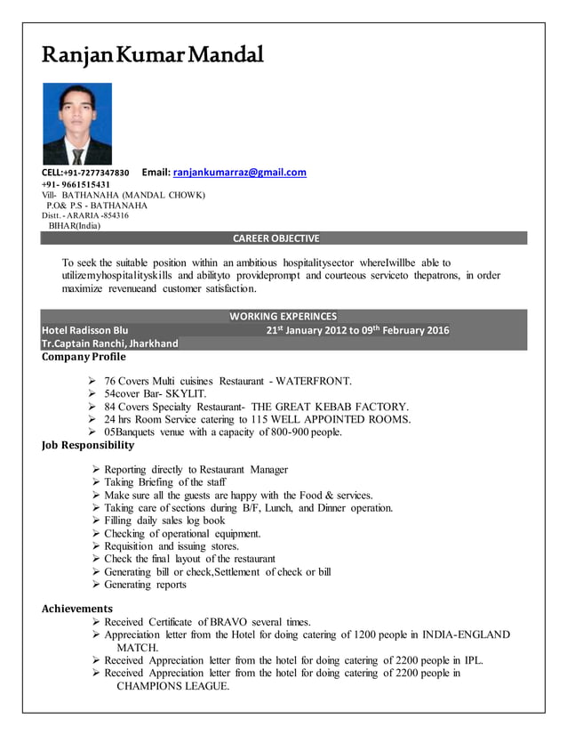 update resume | DOCX