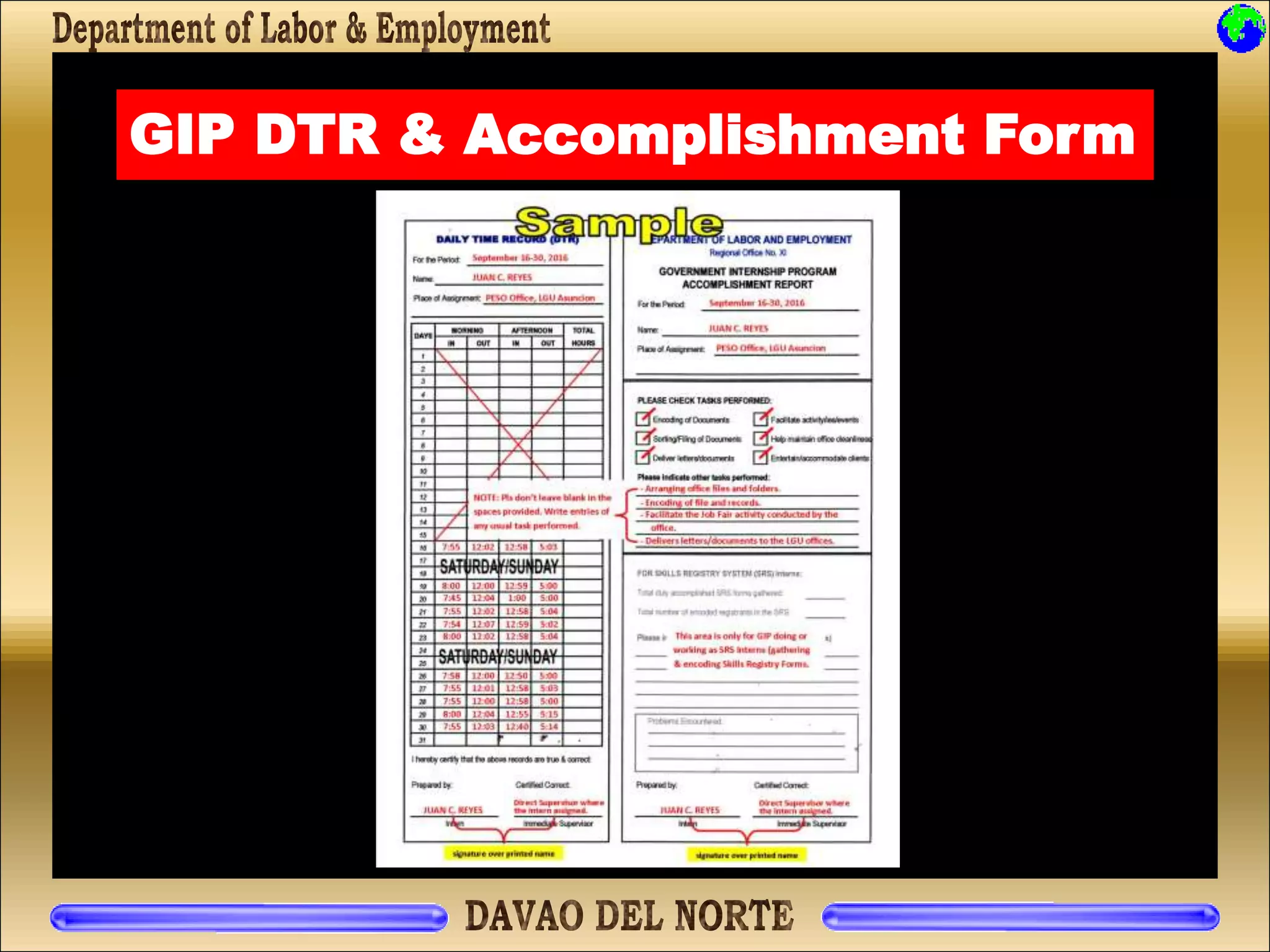 DOLE Government Internship Program (GIP) | PPTX