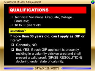 DOLE Government Internship Program (GIP) | PPTX