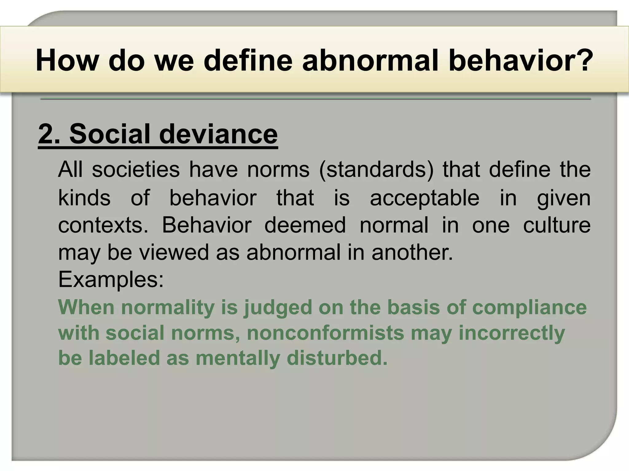 1 Abnormal Psychology (Intro) | PPTX