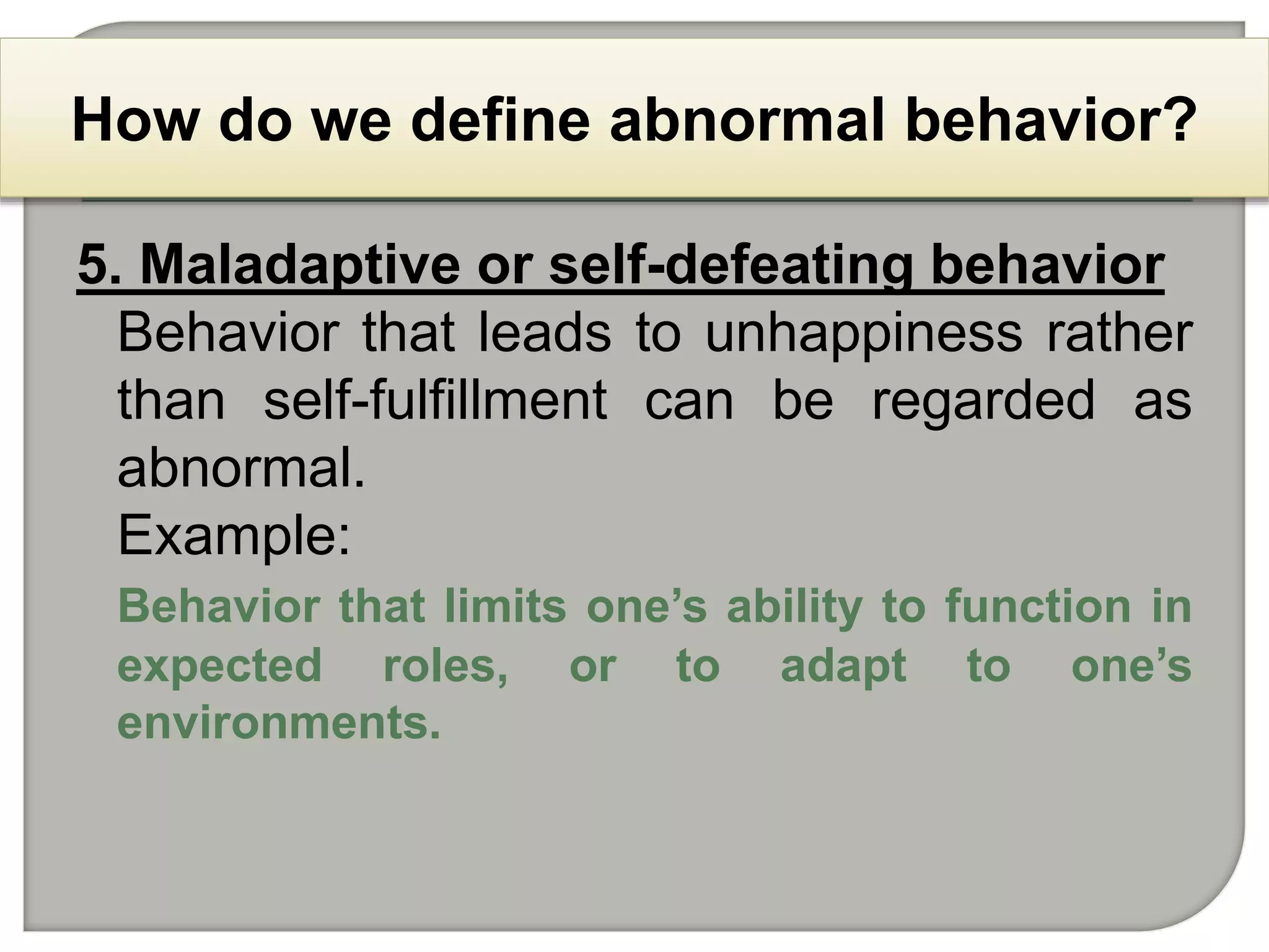 1 Abnormal Psychology (Intro) | PPTX