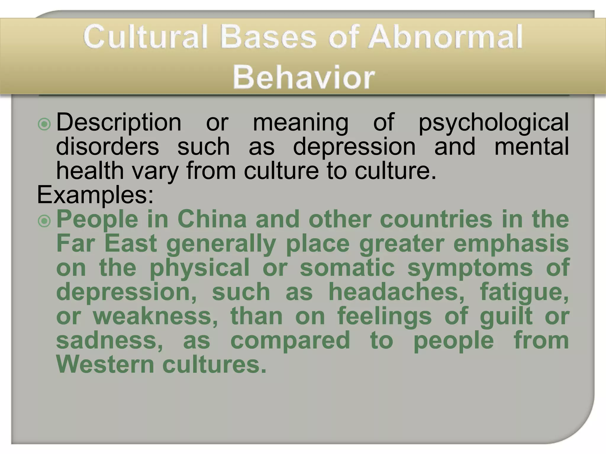 1 Abnormal Psychology (Intro) | PPTX