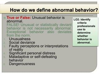 1 Abnormal Psychology (Intro) | PPTX
