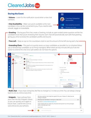 Recruiter Pro-Tips for Virtual Cleared Job Fairs | PDF | Web ...