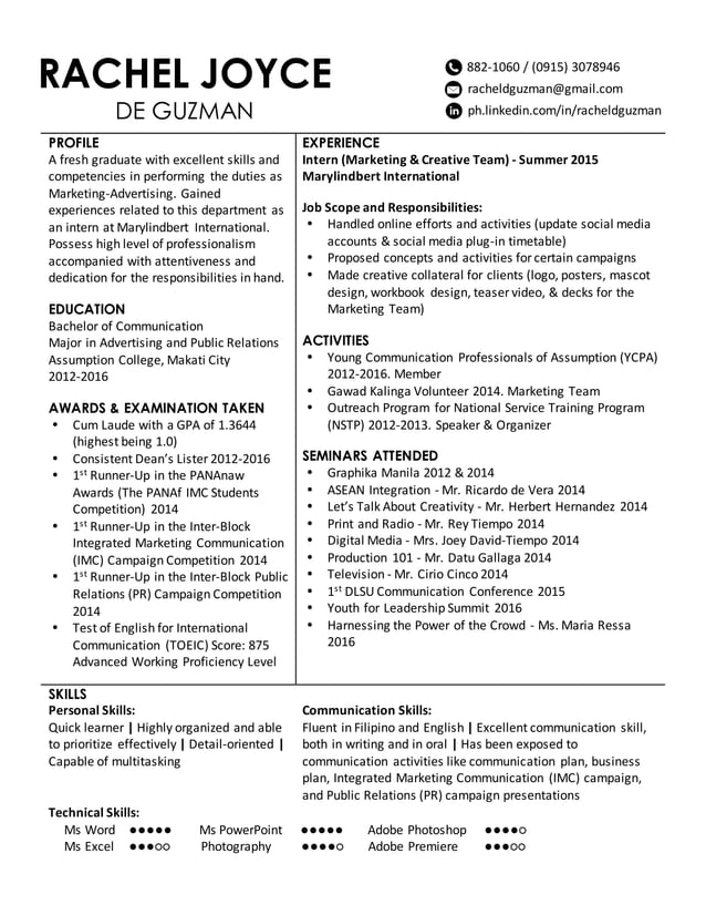 RACHEL JOYCE T. DE GUZMAN | PDF