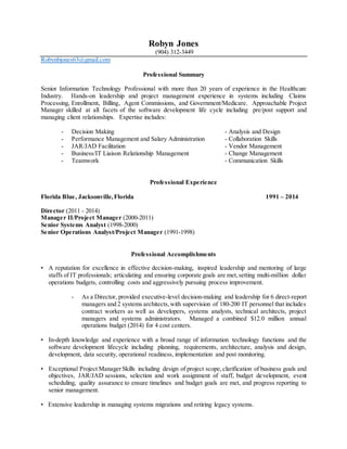 JONES, ROBYN_RESUME | PDF