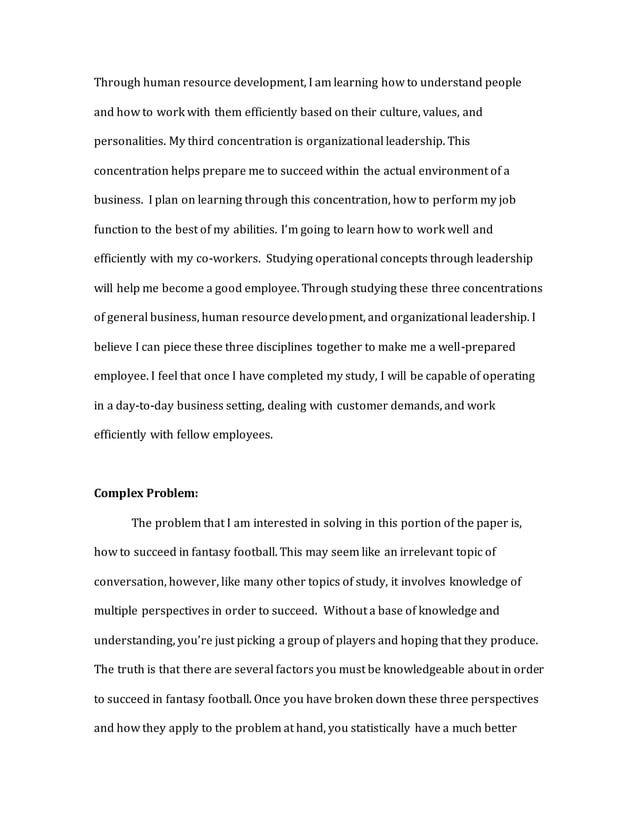 INTS 2350 What is Integrative Studies | DOCX