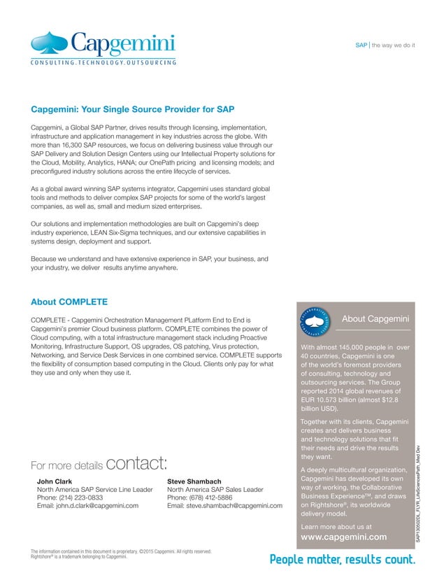 Capgemini - SAP Life Sciences Path_2016 | PDF
