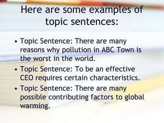 (1) academic writing the paragraph | PPTX