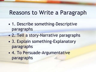 (1) academic writing the paragraph | PPT