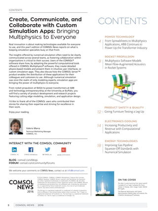 COMSOL_News_2016 | PDF