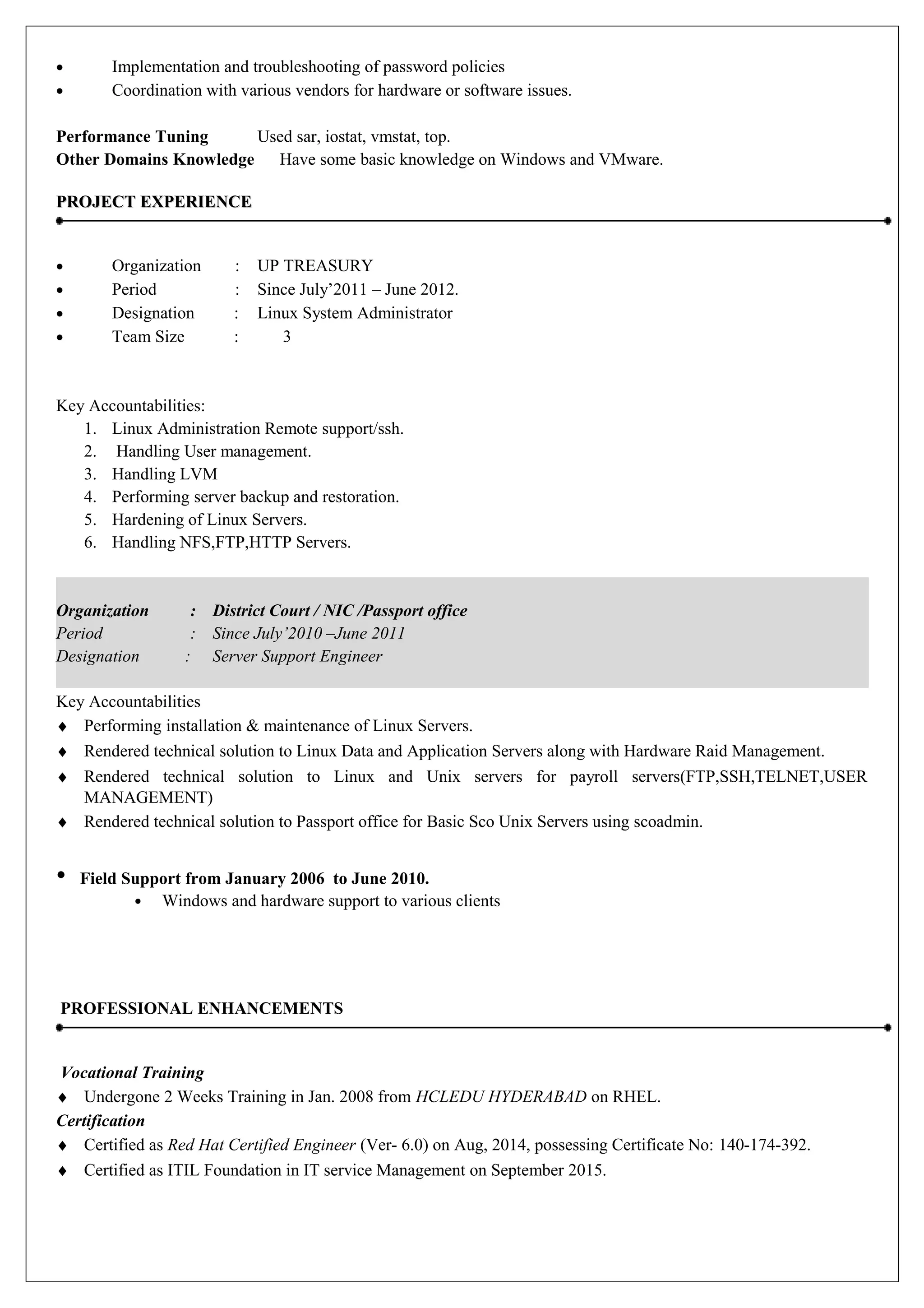 Joginder updated resume | DOC | Operating Systems | Computer Software and Applications