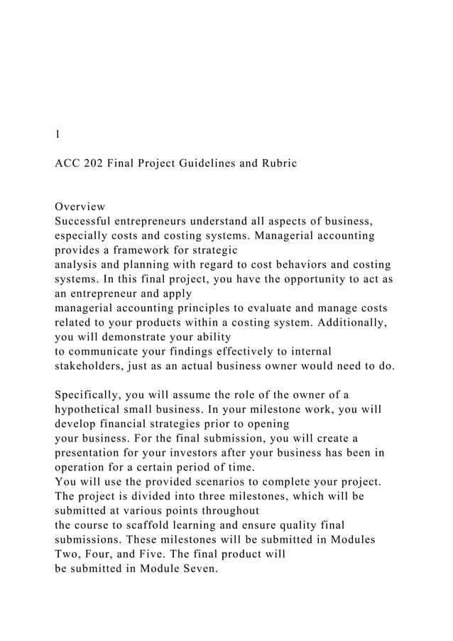 1 ACC 202 Final Project Guidelines and Rubric Ove.docx