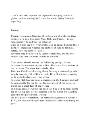 1 ACC 405 Final Project Two Guidelines and Rubric .docx