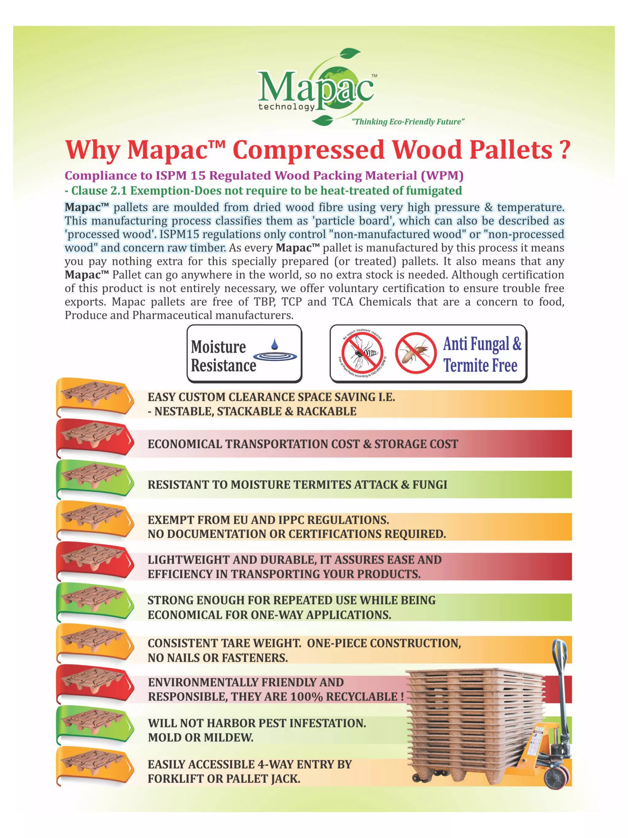 MAPAC Compressed Wood Pallet Brochure | PDF
