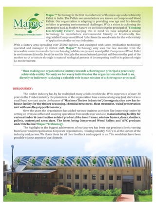 MAPAC Compressed Wood Pallet Brochure | PDF