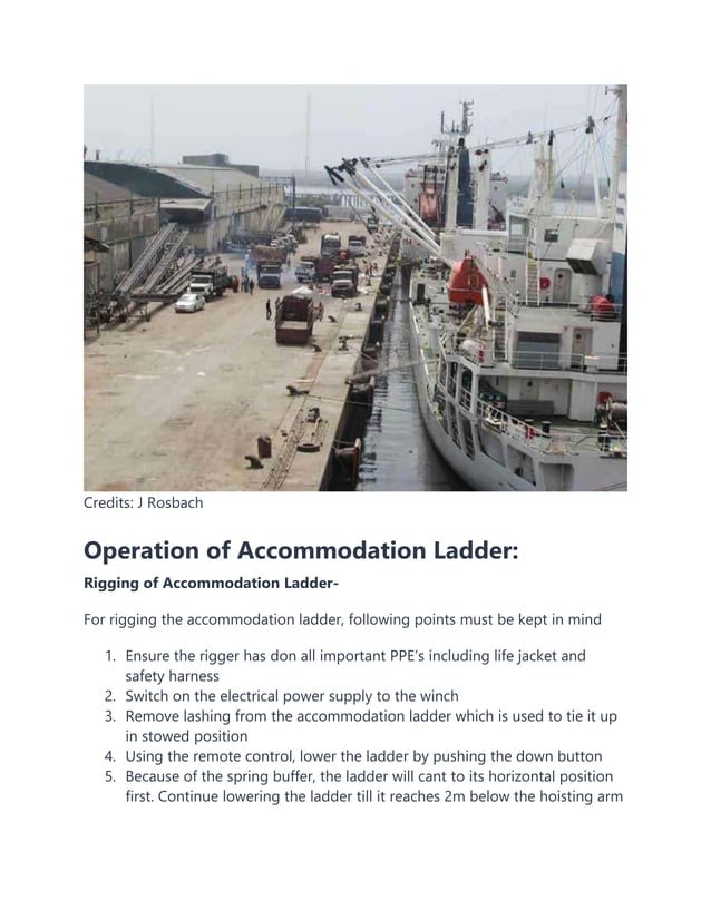 1_Accommodation Ladder On Ships.docx | Cruises | Travel Type