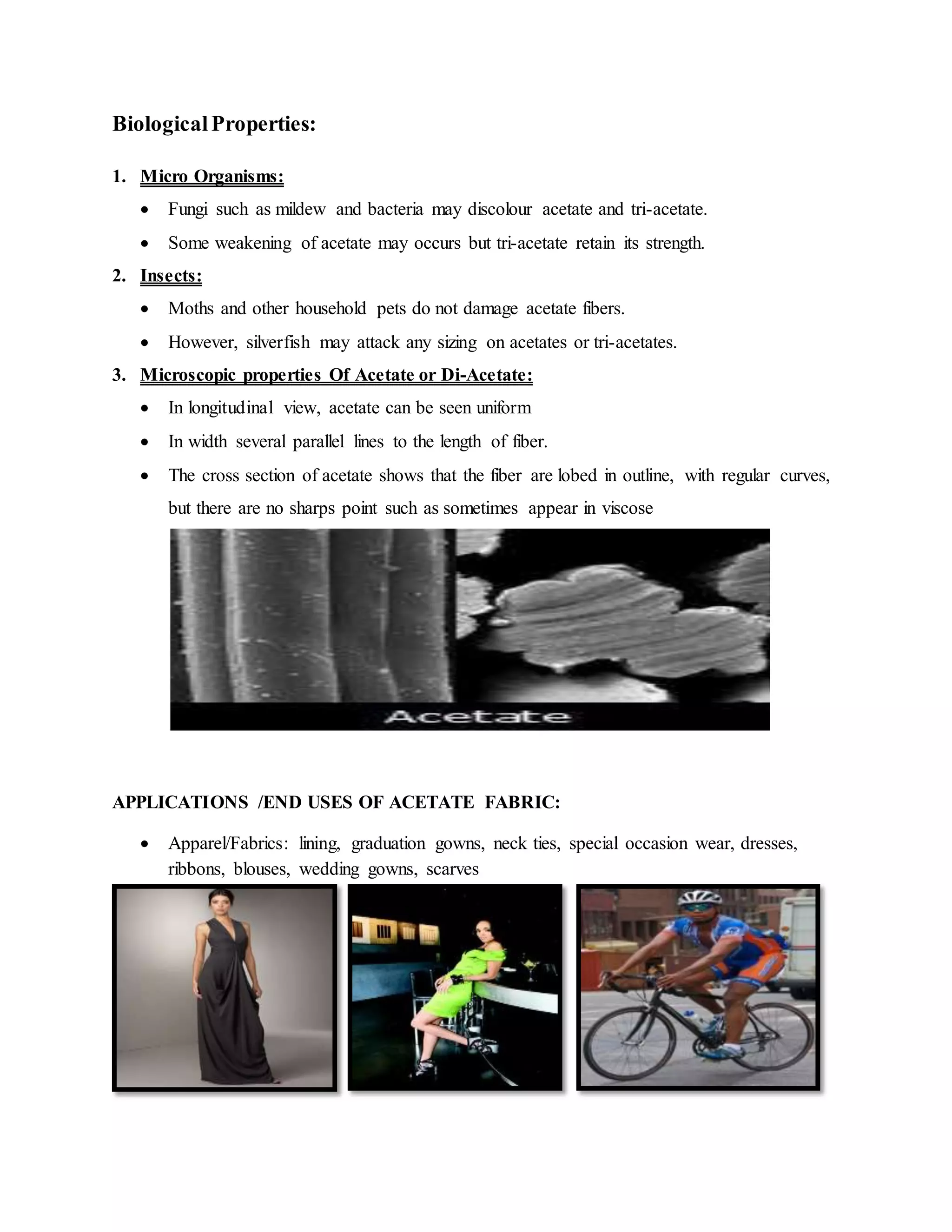 Acetate fiber under the following topics: Chemical structures monomers ...