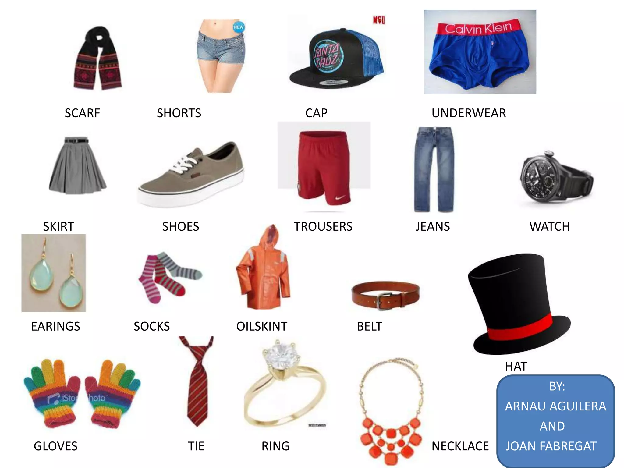 1 a clothes and complements | PPTX