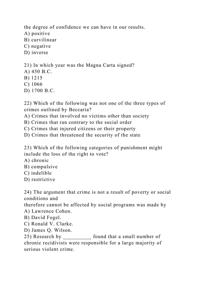 1) A codified law is known as a A) deviant act. B) statute. .docx