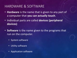 1 Types and components of computer systems | PPTX