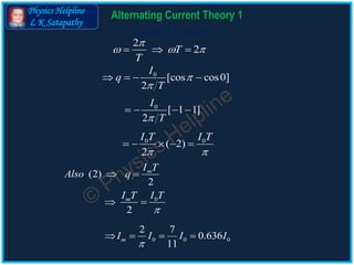Alternating Current Theory 1 | PPTX