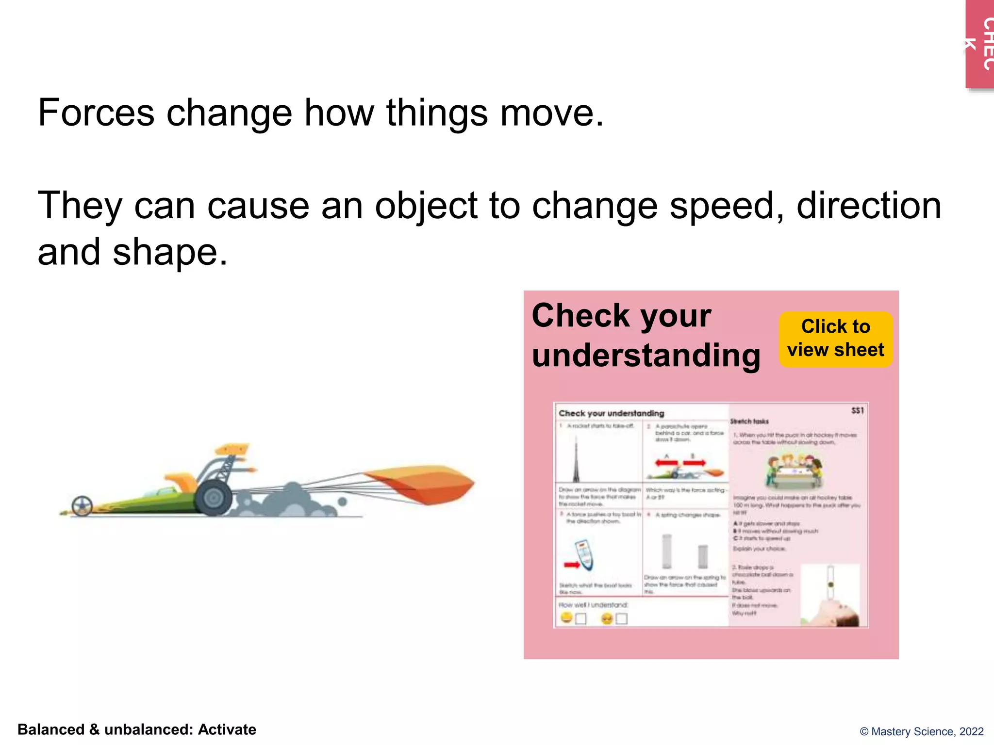Activate Balanced & unbalanced forces | PPT