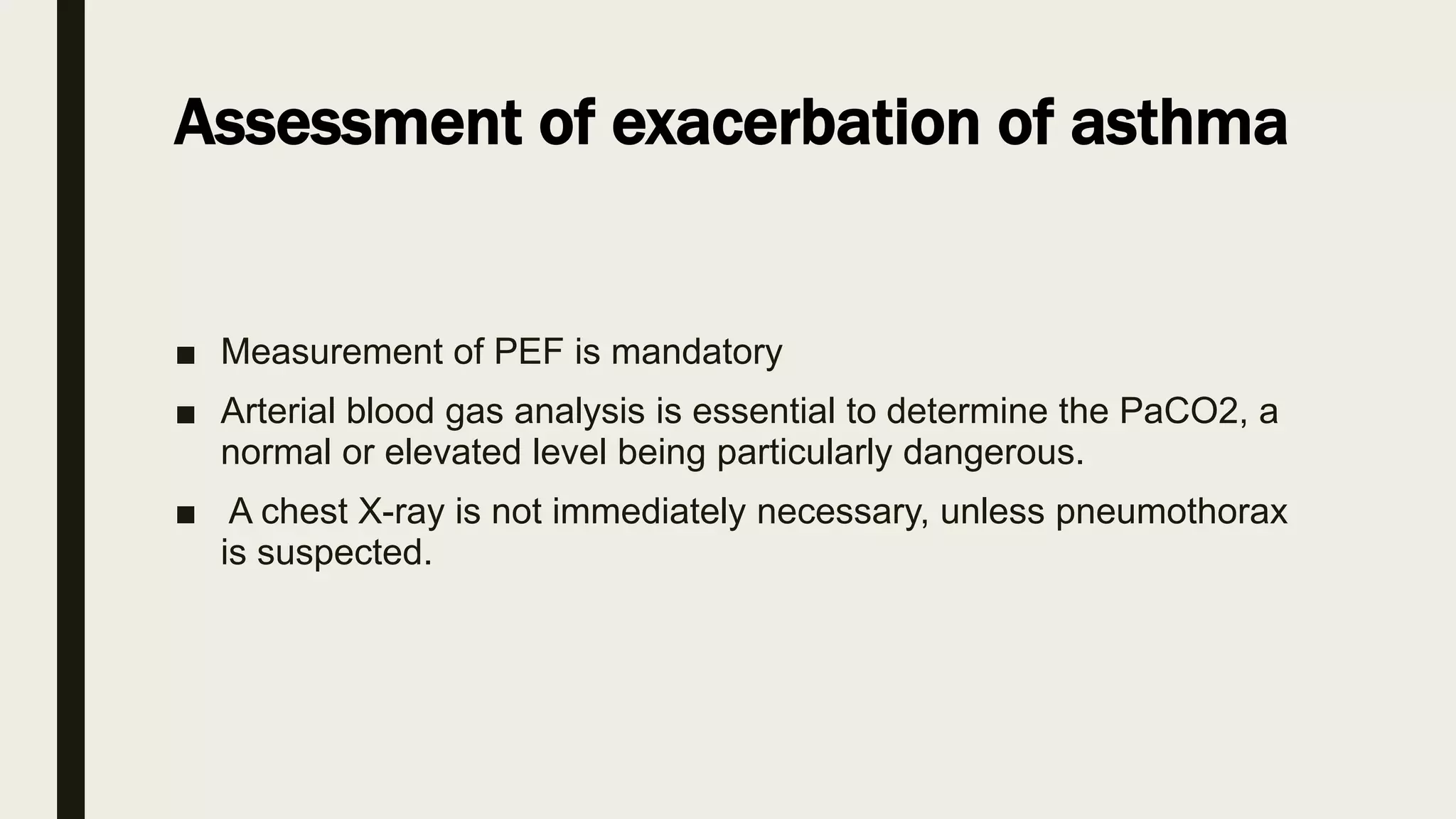 Acute exacerbation of asthma | PPTX