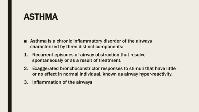 Acute exacerbation of asthma | PPTX | Lung and Respiratory Health ...