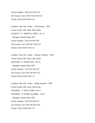 Louisiana State University E Transcript | DOCX