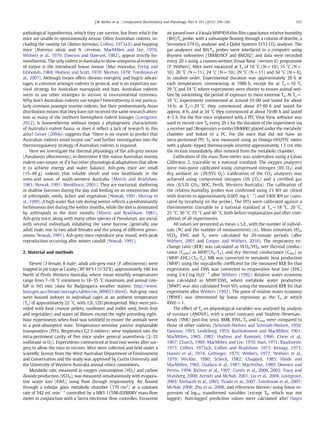 Barker et al 2012. Thermoregulation by an Australian murine rodent, the ash-grey mouse | PDF
