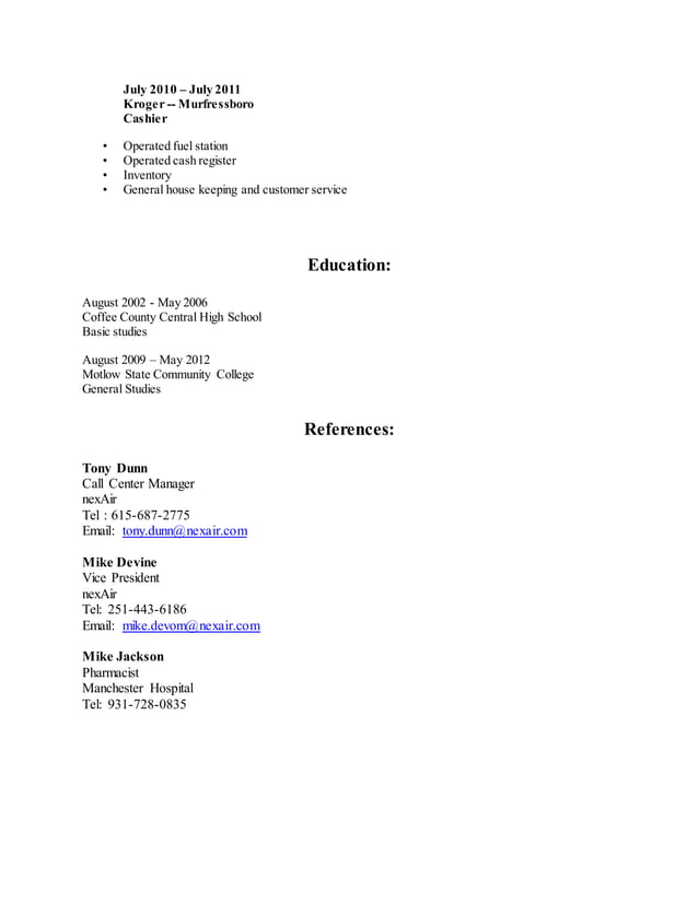 Jacob Carlton resume