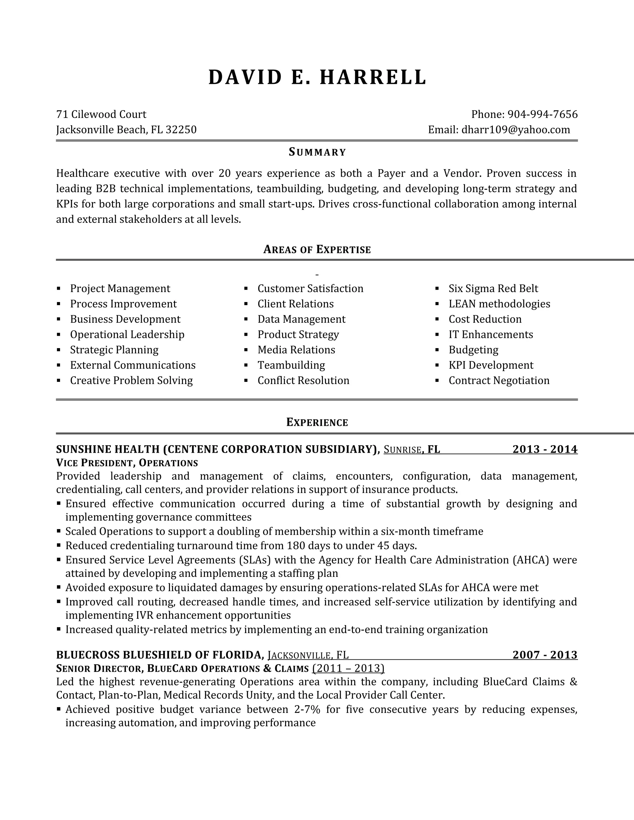 david-harrell resume | DOC