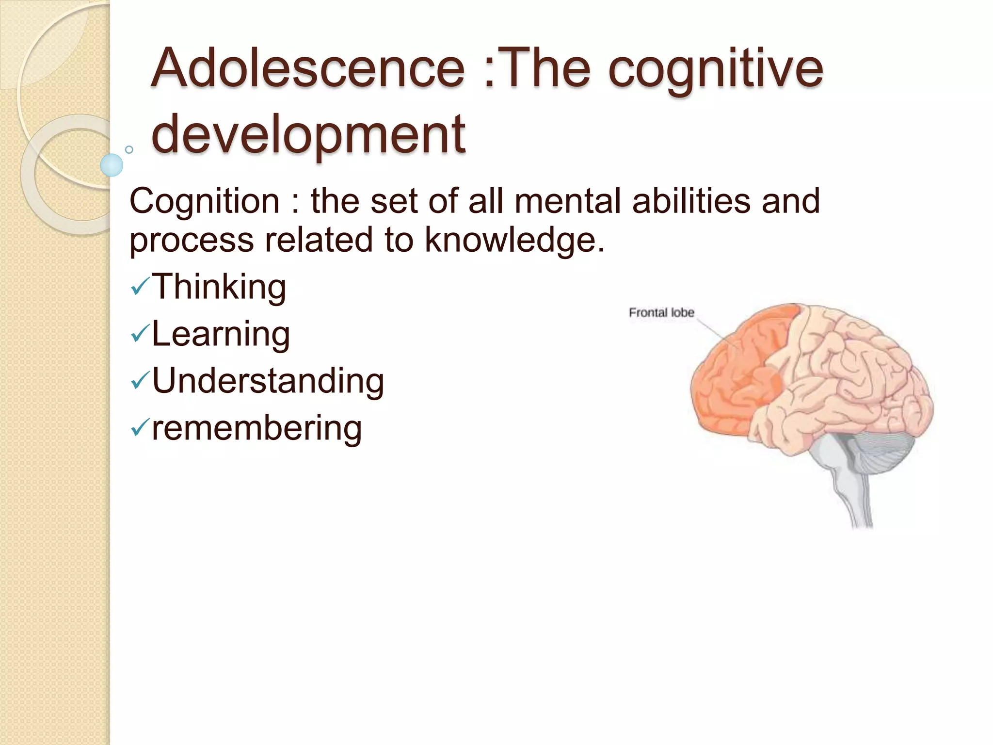 1 adolescence period of tremendous physical and cognitive growth | PPTX ...