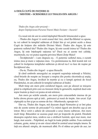 A doua cupa a initierii | PDF