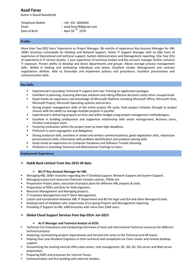Asad Faraz_CV | PDF