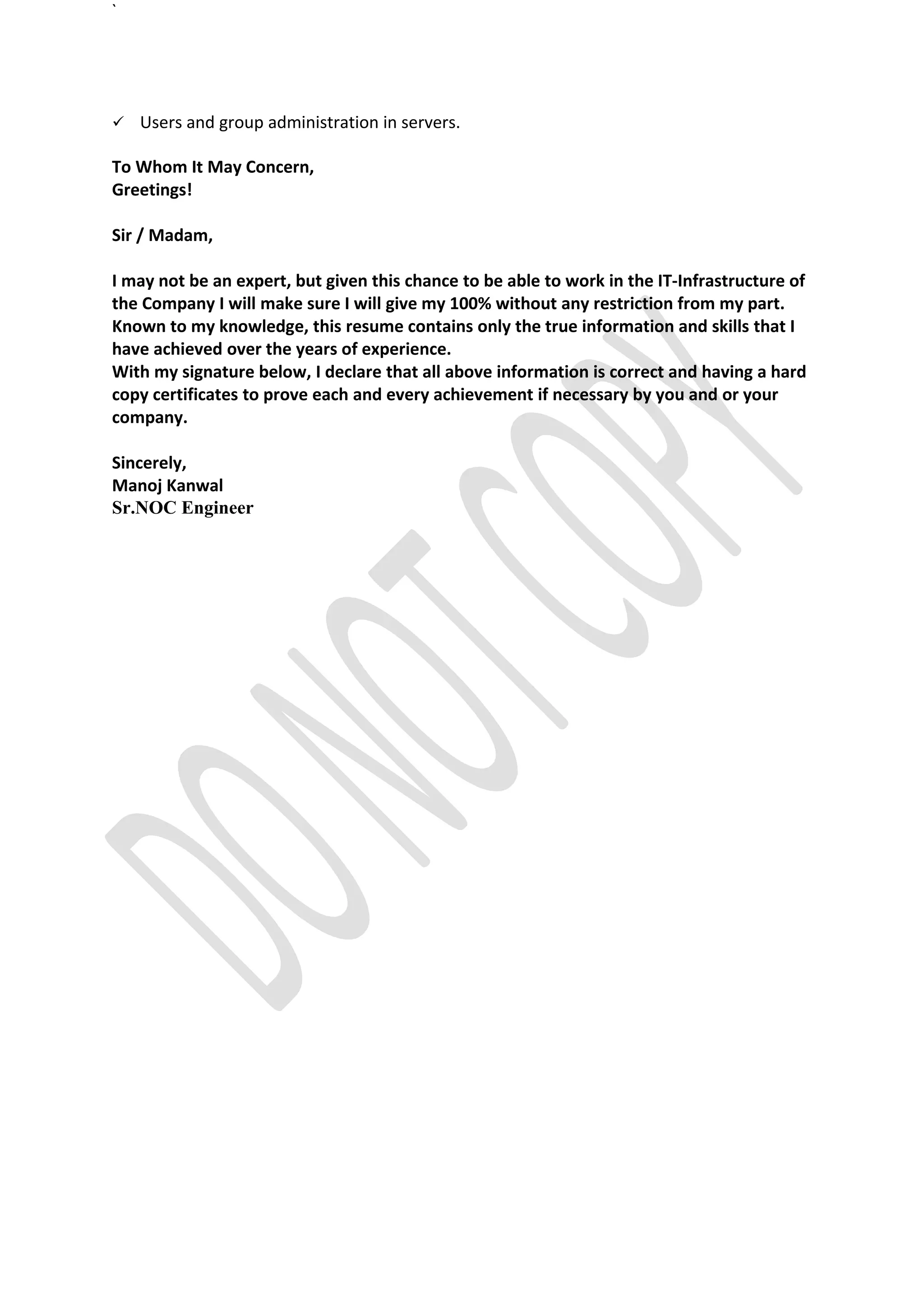 Manoj Kanwal Resume | PDF