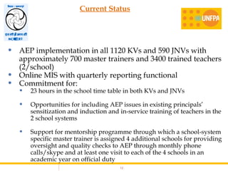 aep in india milestones, learning, way forward | PPT