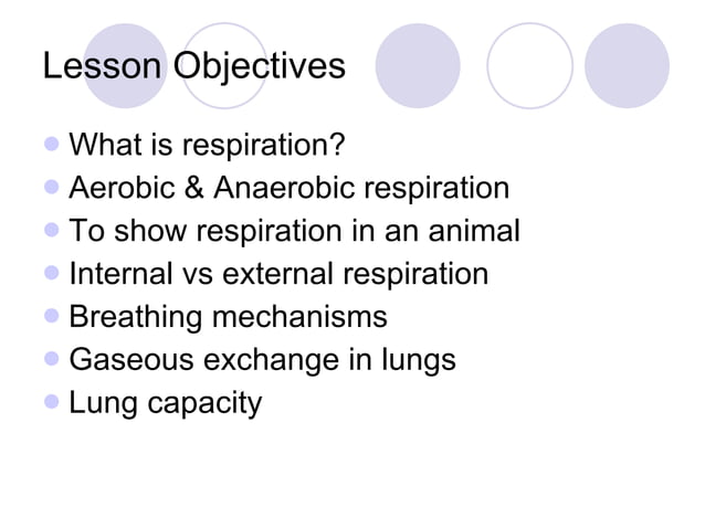 Chapter 10 Respiration Lesson 1 - Aerobic and Anaerobic Respiration and ...