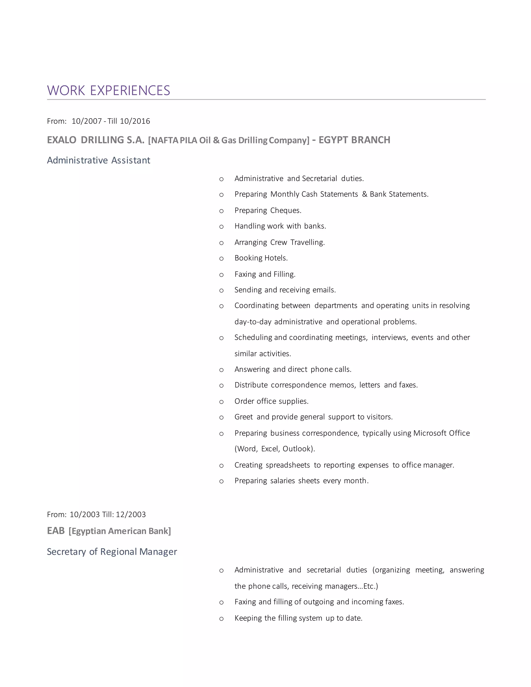 Lamia-New-CV | DOCX | Business Accounting & Finance | Business