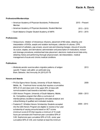 Kacie Watson - CV | PDF