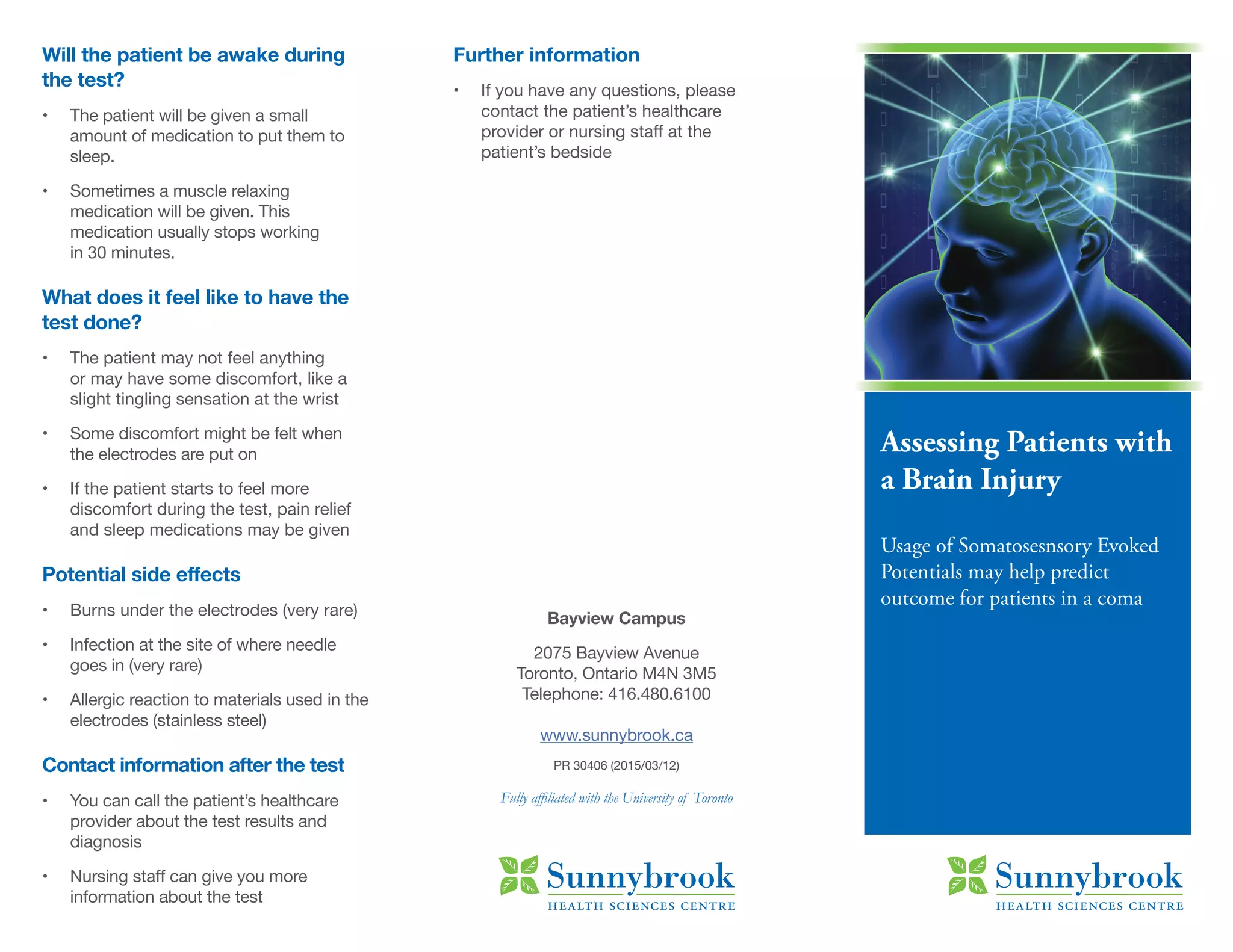 PR 30406 - Assessing Patients with a Brain Injury BROCHURE | PPT