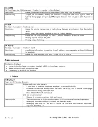 HOANG TONG QUANG - CV .NET DEV | DOCX
